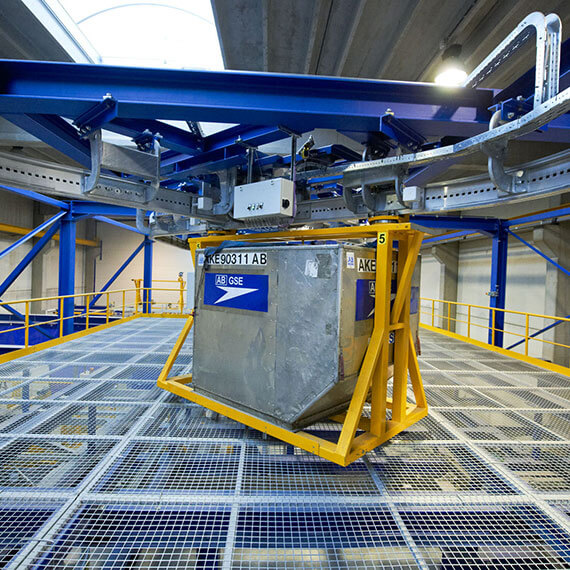 Automated Container Handling System for Airports - Beumer Automated Container Handling System for Airports - Beumer