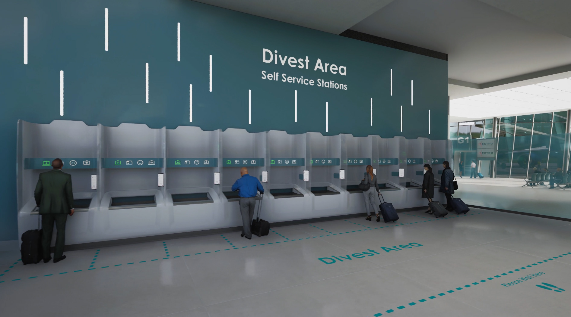 Sectro Self-service Security Screening | BEUMER Group