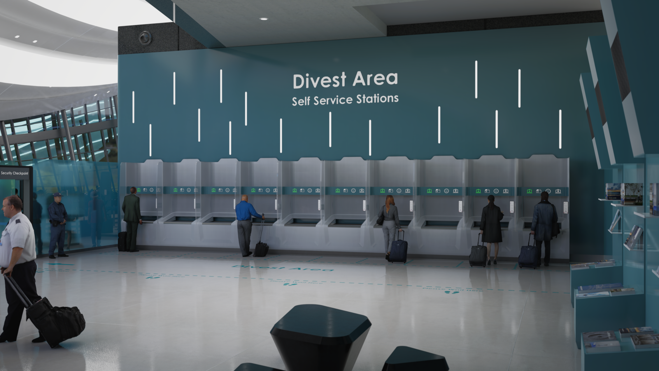 Sectro Self-service Security Screening | BEUMER Group